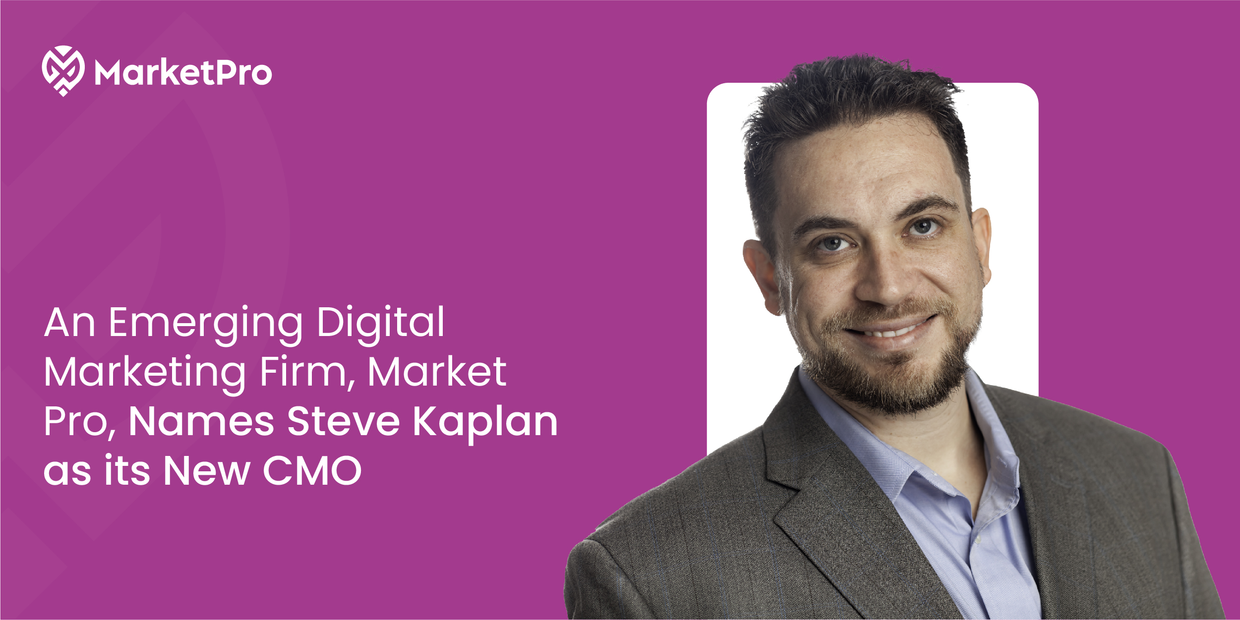 An Emerging Digital Marketing Firm, Market Pro, Names Steve Kaplan as ...